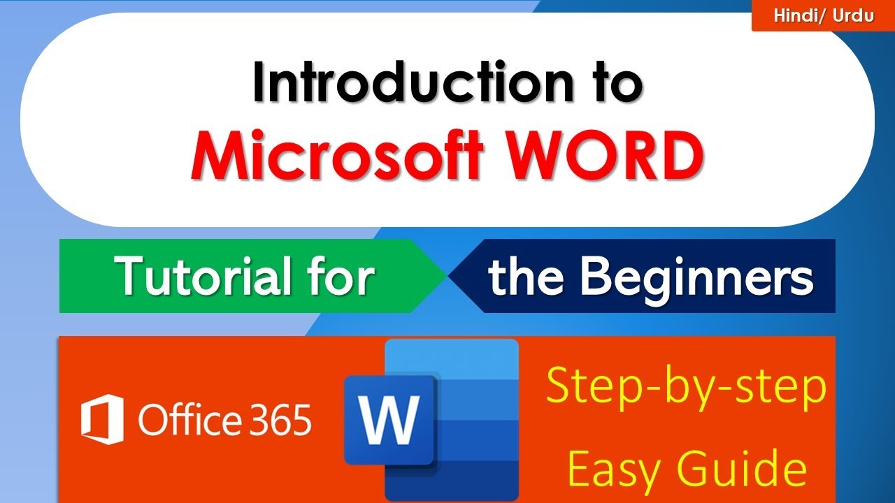 Introduction to MS Word | Tutorial of MS Word for beginners | Microsoft ...