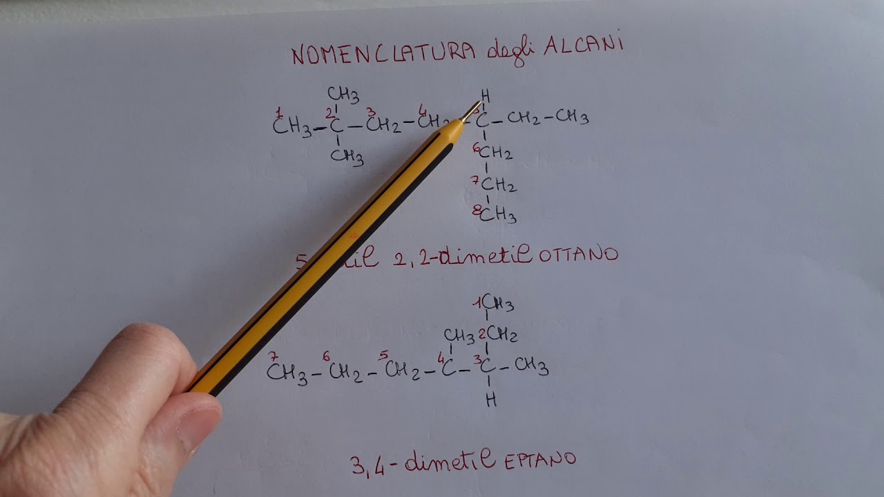 Nomenclatura degli alcani - YouTube