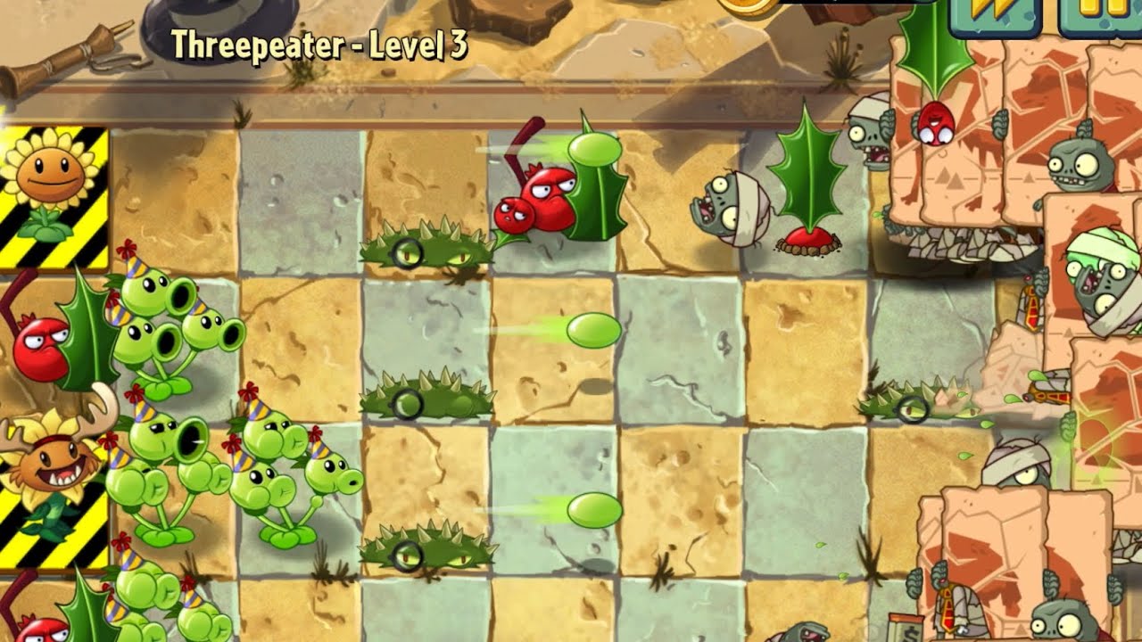 PvZ2 Threepeater | Plant of The Week | Plants versus Zombies 2 - YouTube
