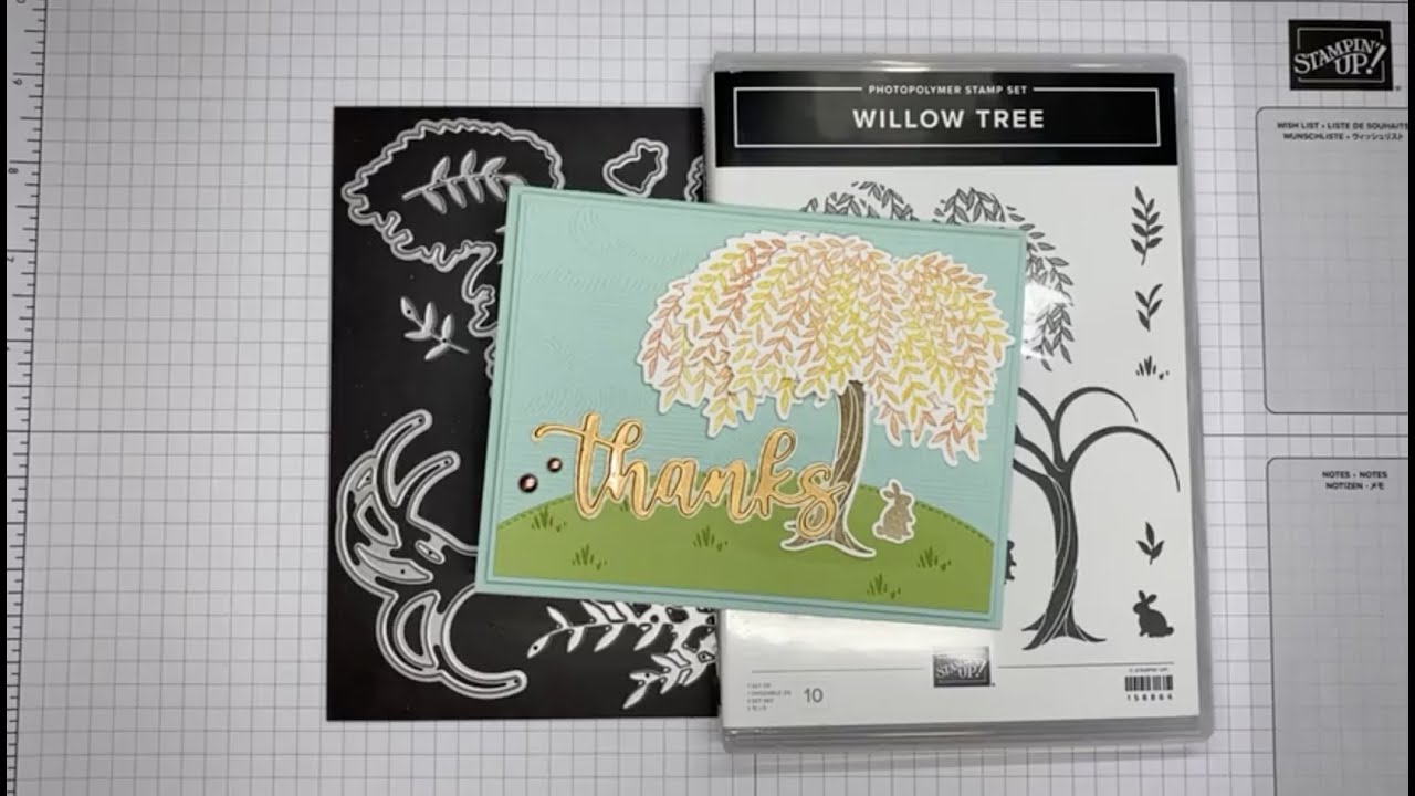 Stampin’ Up! Willow Tree Thank You Card Tutorial - YouTube