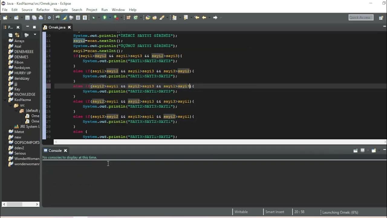 JAVA KOD ÖRNEKLERİ - YouTube