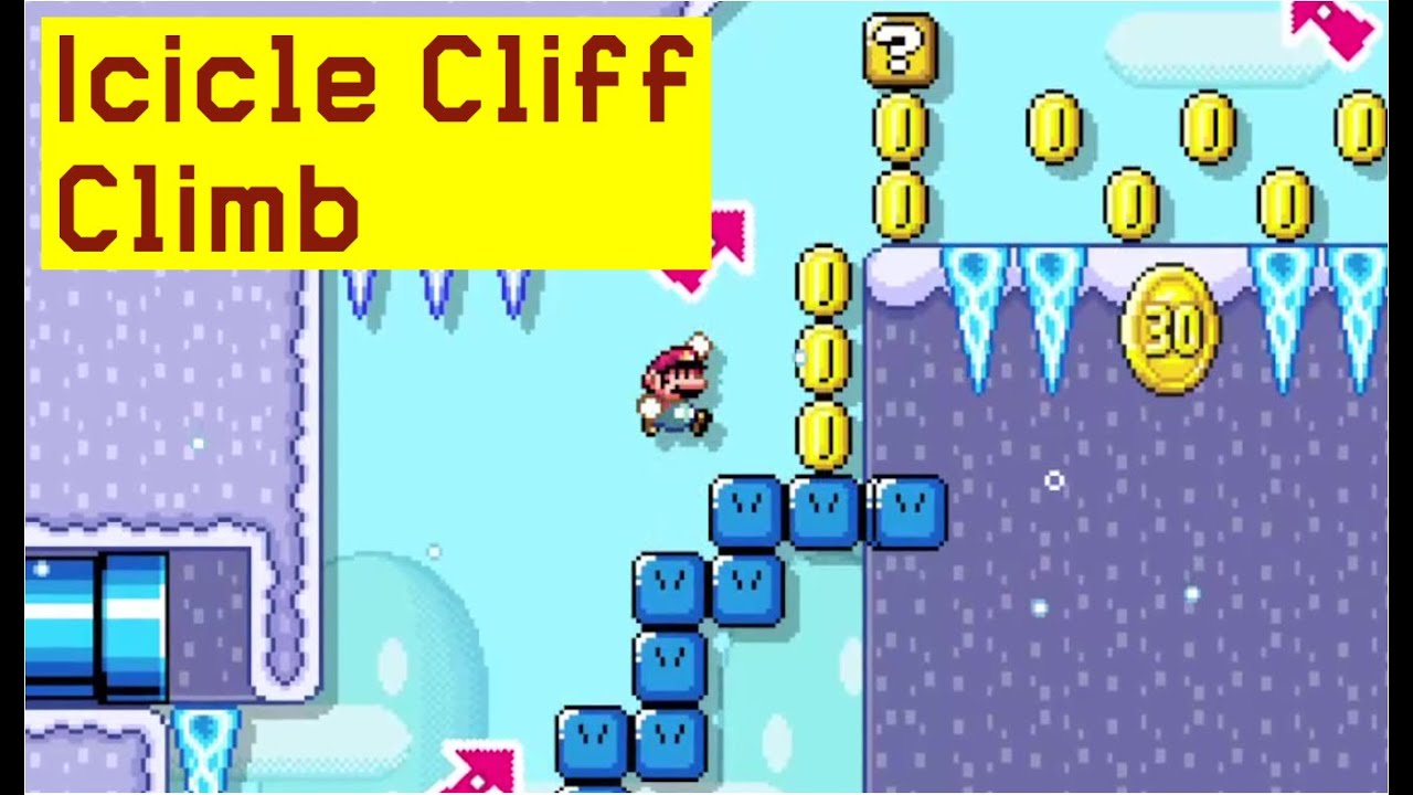 Icicle Cliff Climb - Super Mario Maker 2 - Level Trailer - YouTube