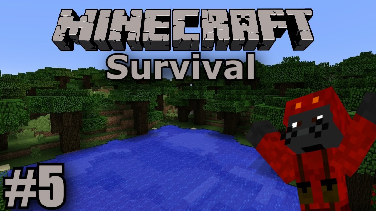 Minecraft - Survival Mode - #5 "Lava Pool" - YouTube