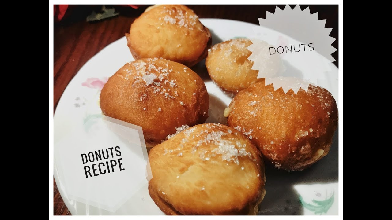Vanilla Custard Cream Donuts | Cream filled donuts recipe | custard ...