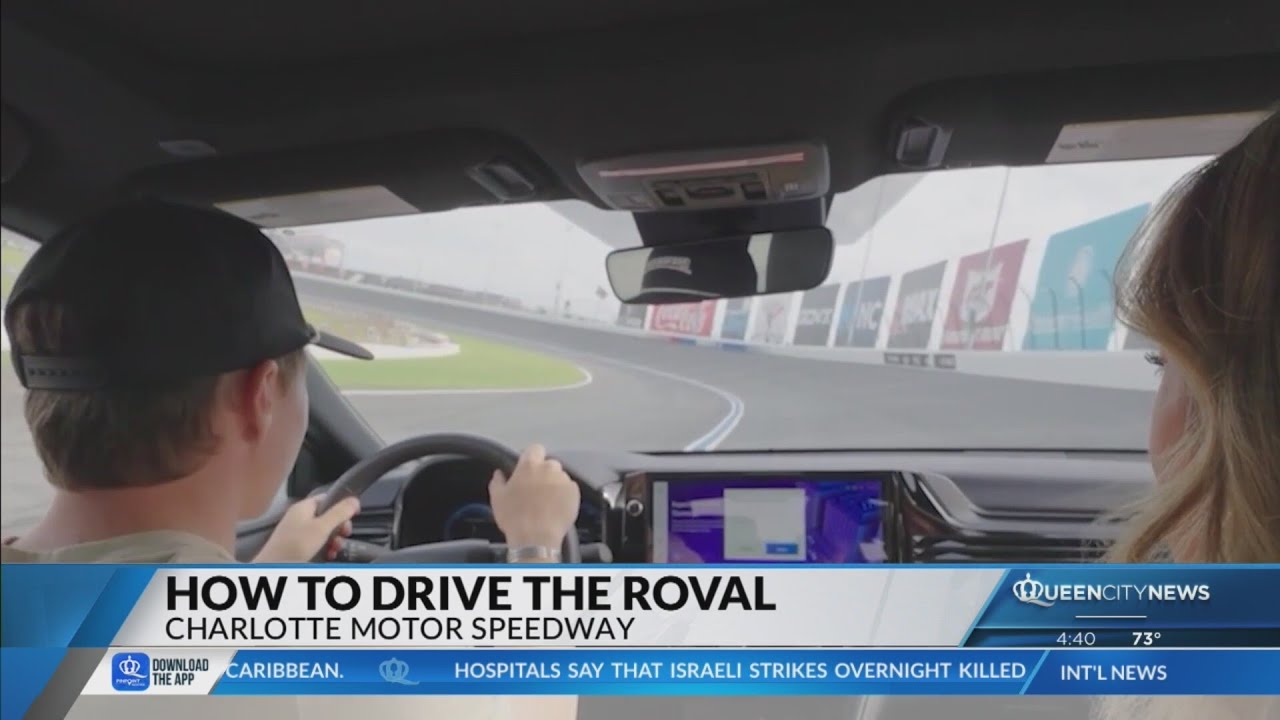 Xfinity driver demonstrates how to drive the Charlotte Motor Speedway ...
