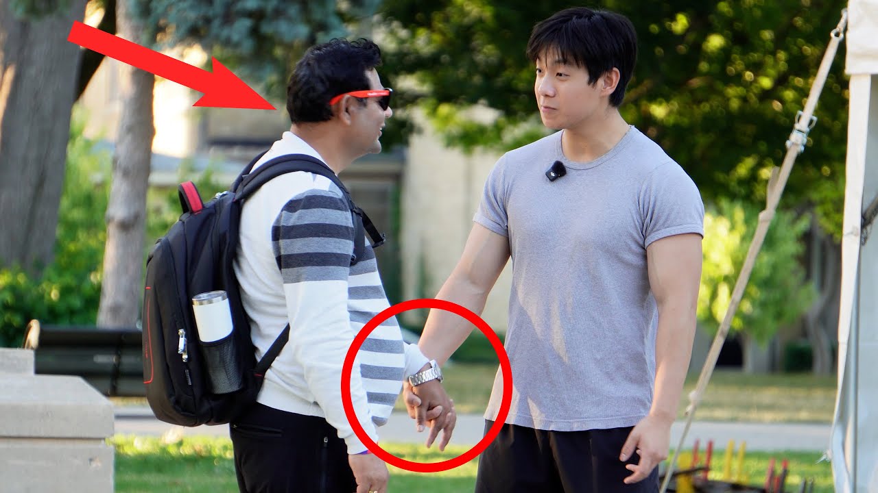 Holding Stranger's Hand in Public and Pertending I know them Prank ...