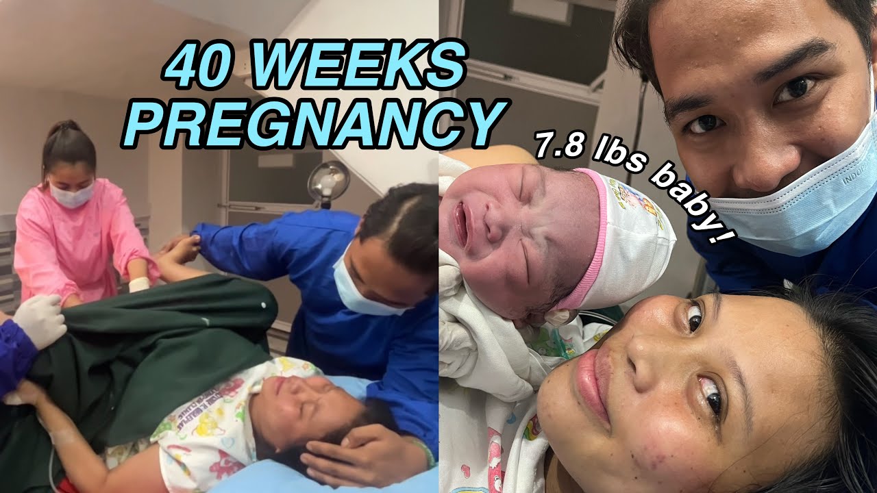 7.8 POUNDS BABY | 40 WEEKS PREGNANCY | NORMAL DELIVERY | BIRTH VLOG ...