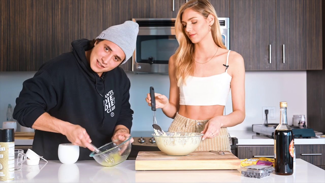 Super Model Kari Cassandra makes pancakes with guy - YouTube
