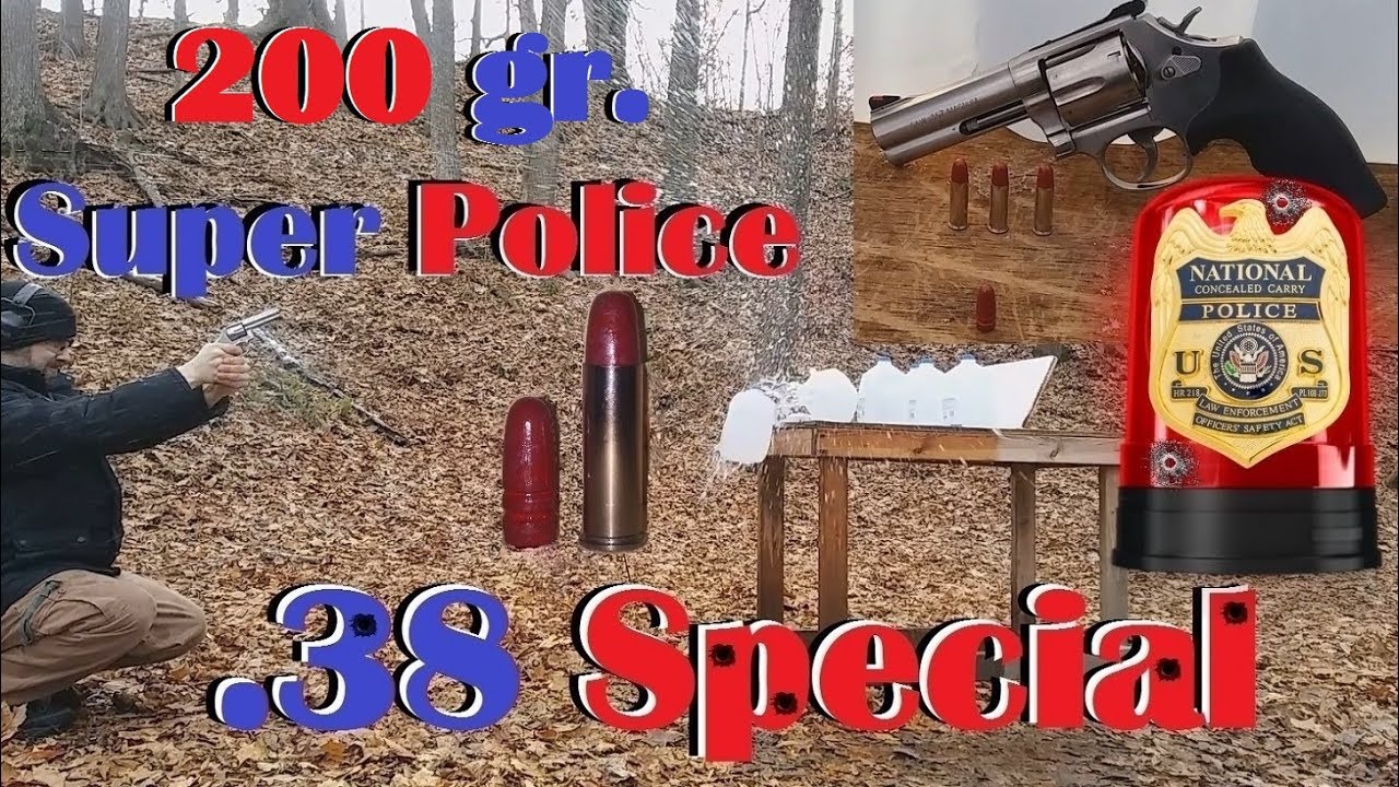 The 200 Grain Super Police .38 Special Cartridge - YouTube