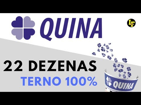 🔴 (GRÁTIS) Planilha QUINA 22 dezenas com garantia de 100% para TERNO!!