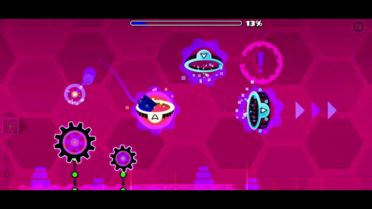 Trying to beat blast processing p2 # geometry dash - YouTube