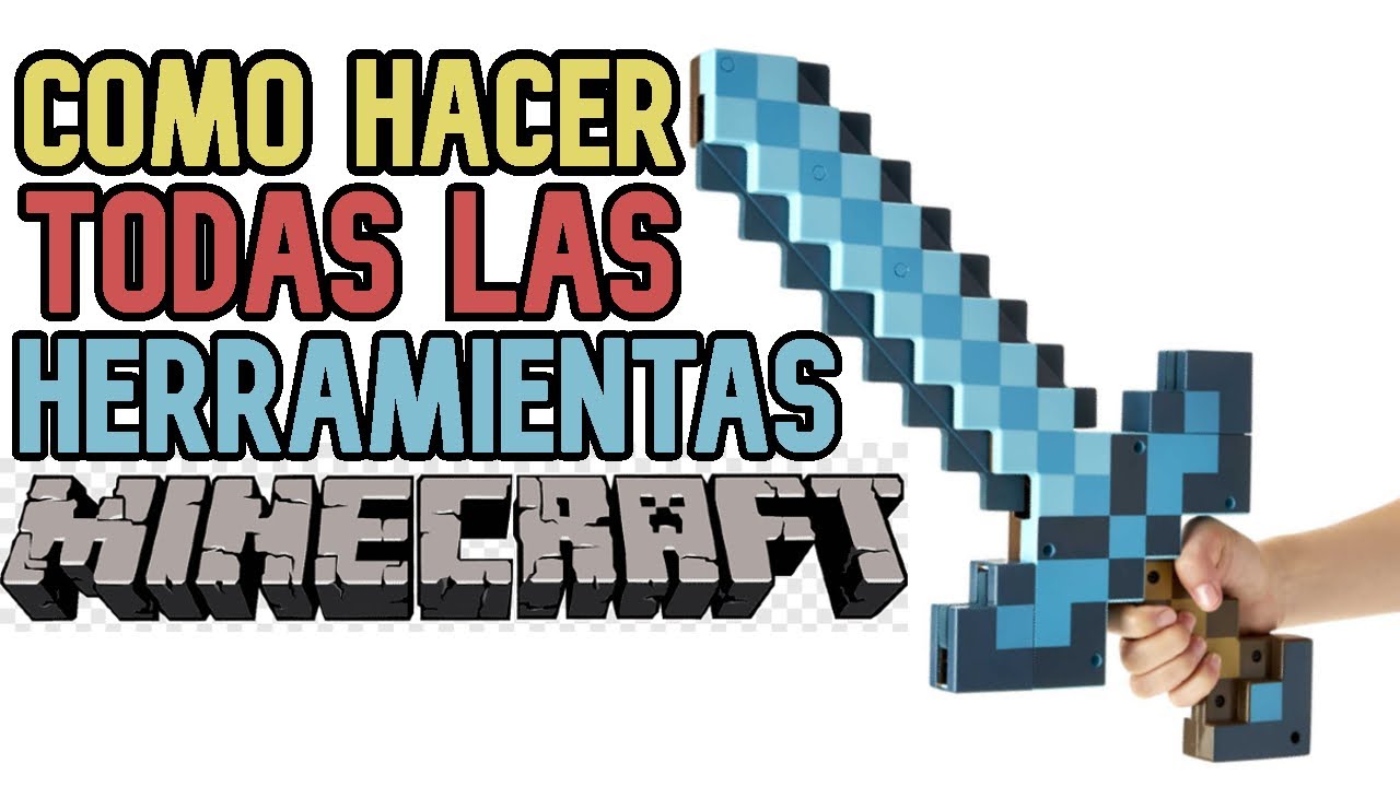 COMO HACER TODAS LAS HERRAMIENTAS DE MINECRAFT JAVA Y BEDROCK - YouTube