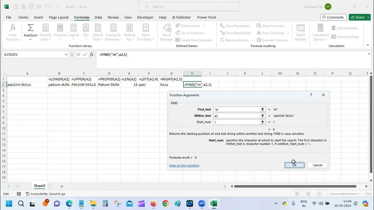Excel Class - Use of Formulas Day1 | Learn Excel with the Excel Experts - YouTube