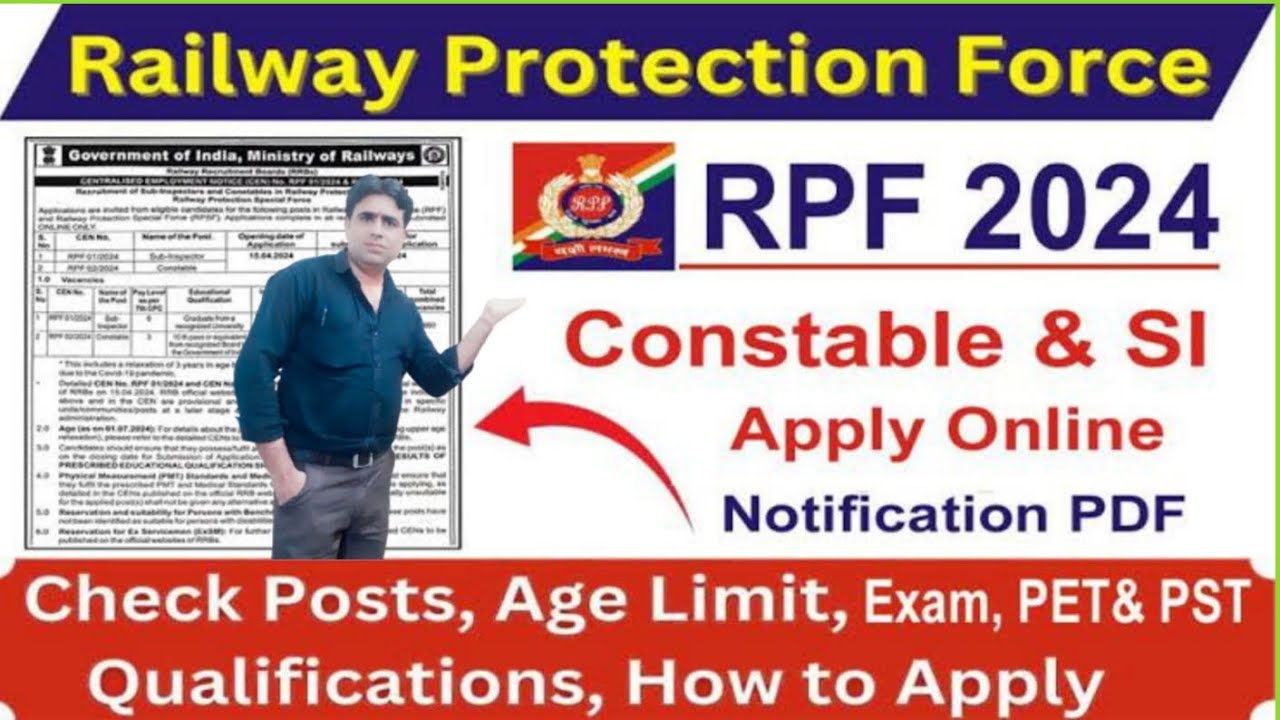 RPF Online Apply 2024 | Railway RPF Constable online form 2024 kaise ...