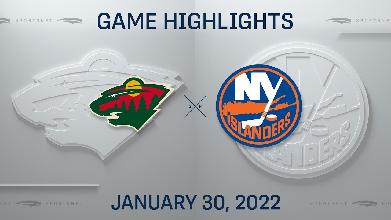 NHL Highlights | Wild vs. Islanders - Jan. 30, 2022 - YouTube