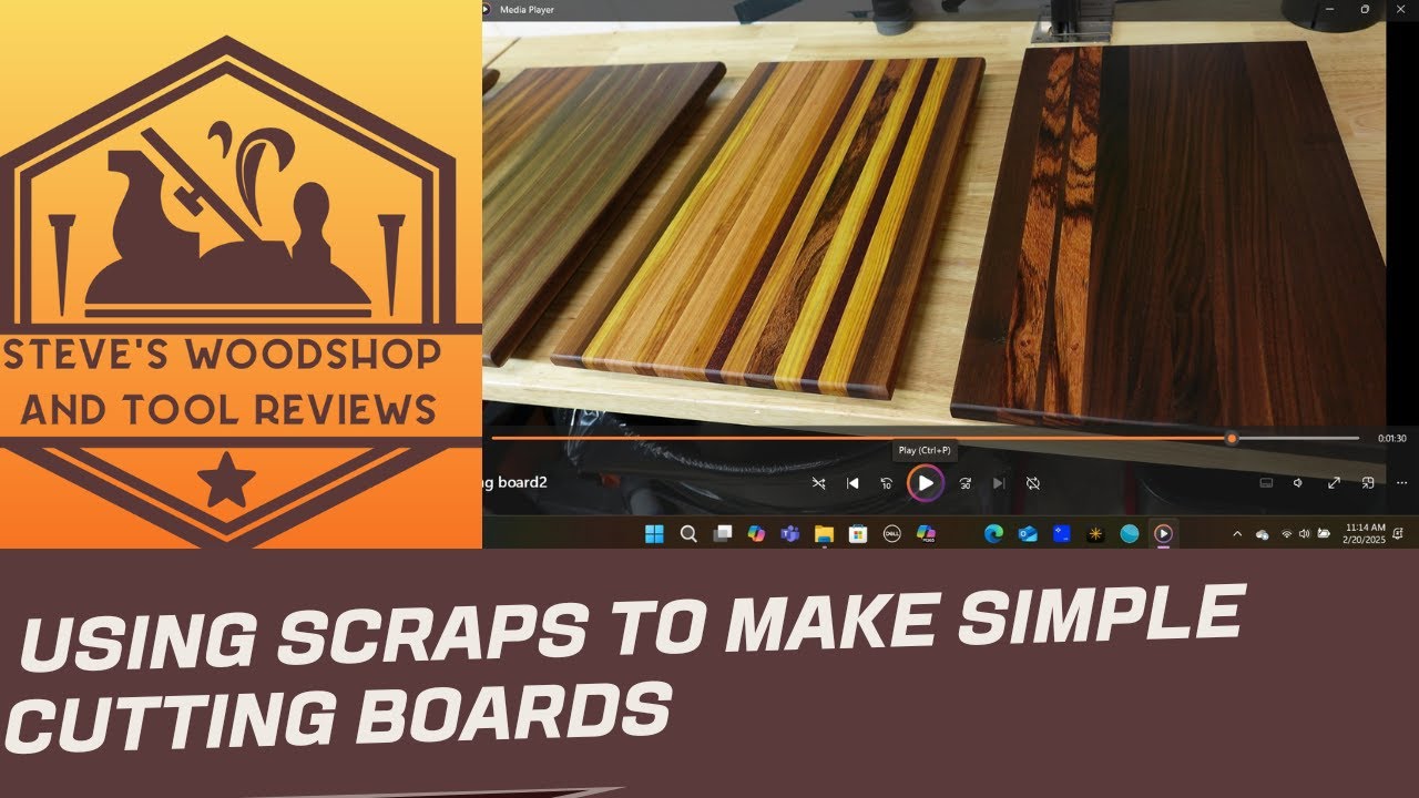 How to build simple cutting boards from scraps - YouTube
