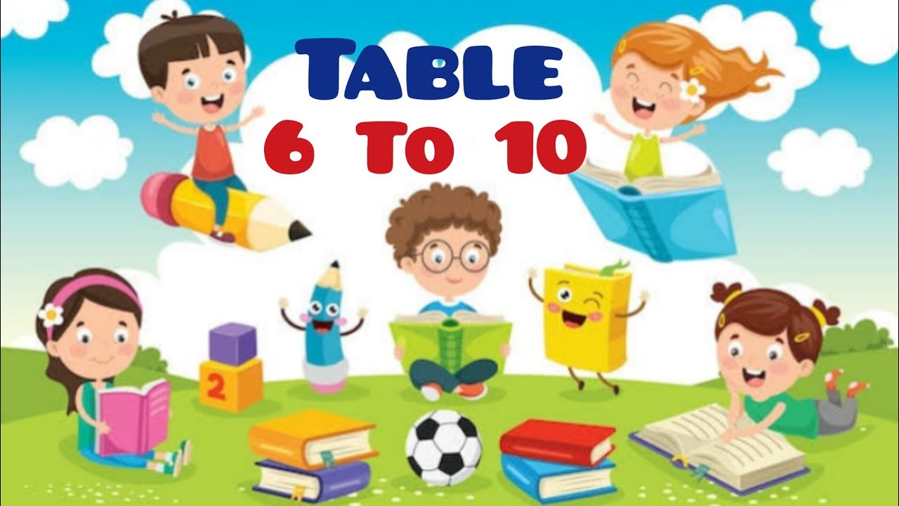 Six to ten Table Learn # 6 to 10 Table in English practice # - YouTube