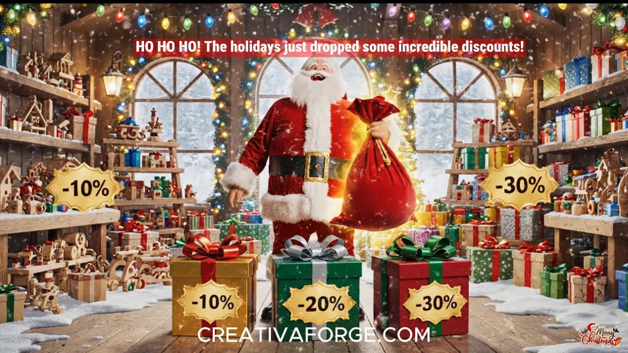 HO HO HO! Santa’s Bag of Discounts 🎅 | Christmas & New Year Web Design ...
