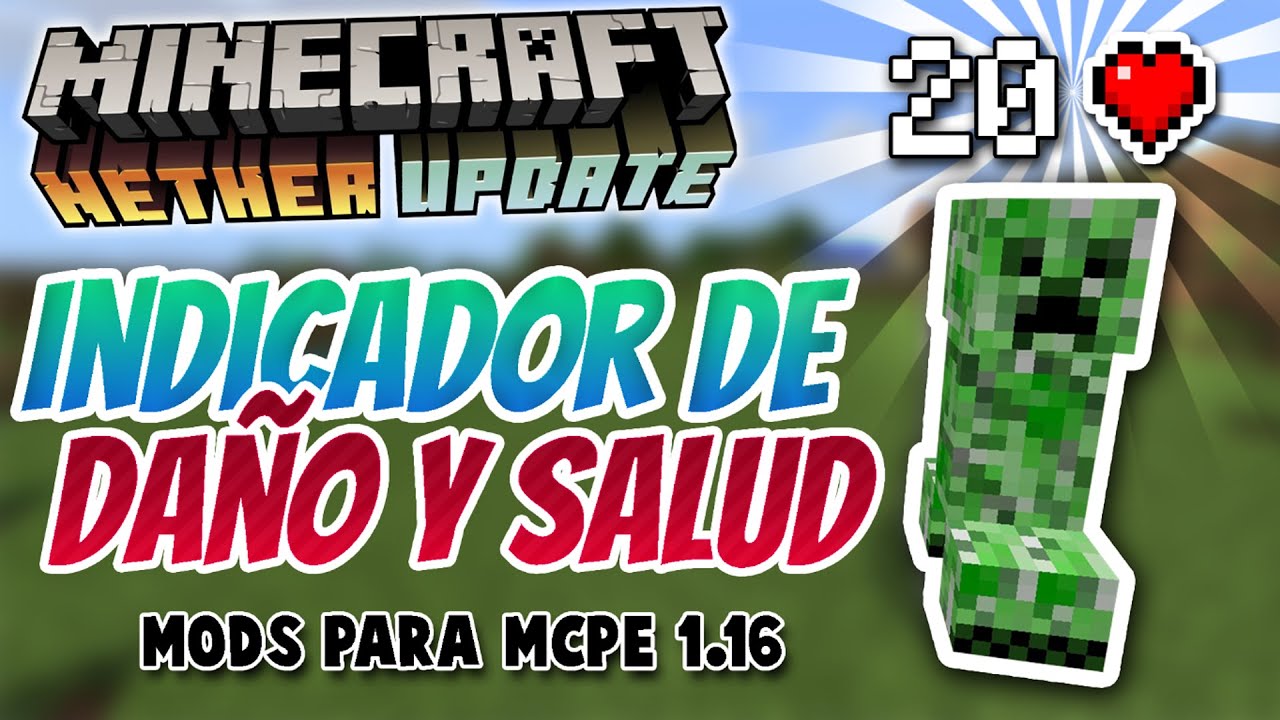 Indicador de Vida y Daño en Minecraft Pocket Edition 1.16 | Mods para ...