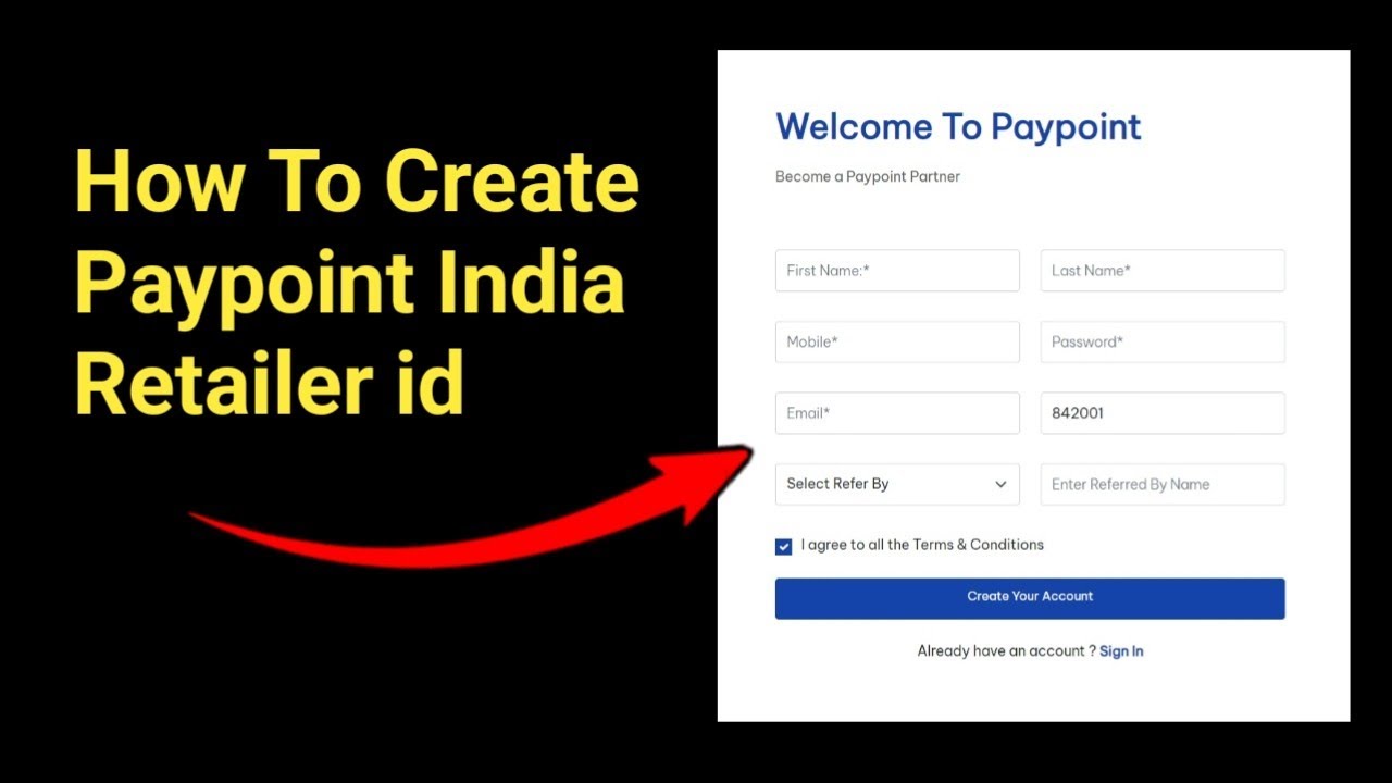 How To Create Retailer id Free | Paypoint India - YouTube