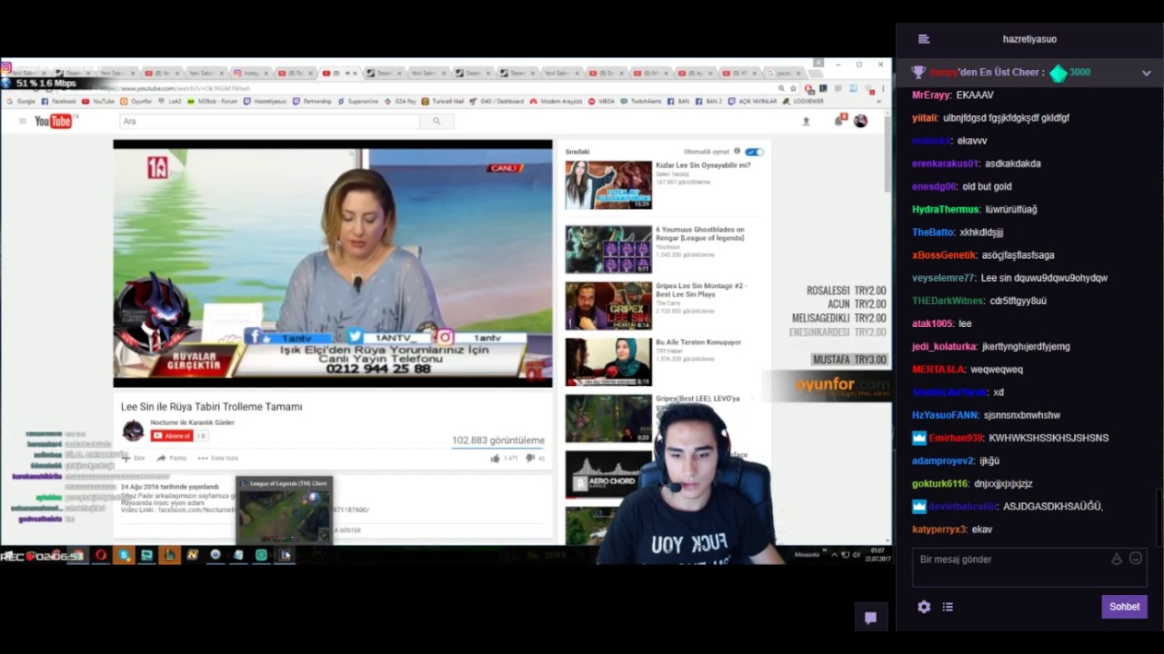 HZ Yasuo Trol Rüya tabirini İzliyor! (LeeSin) I Yayından Kesitler #2 ...