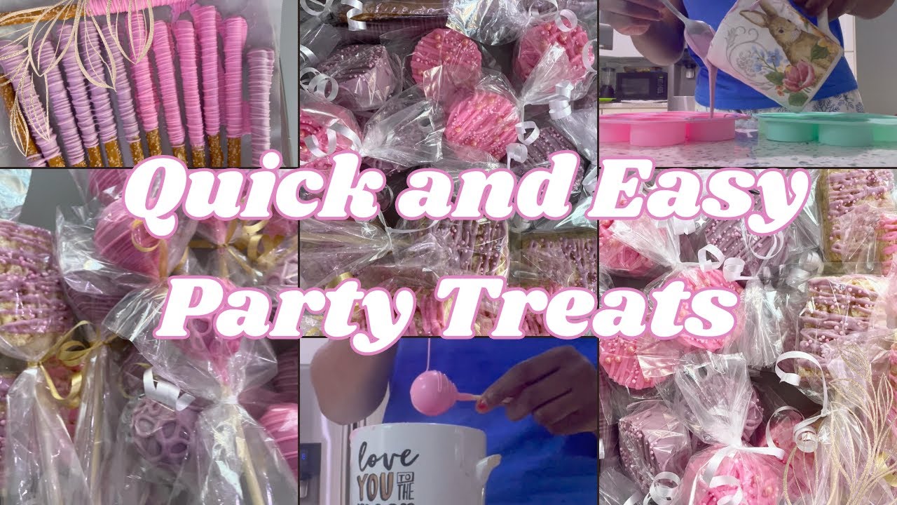 DIY Quick and Easy Treats! Make Some Party Treats With Me! - YouTube