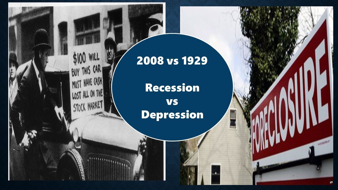 2008 vs 1929 - Recession vs Depression - How bad was it? - YouTube