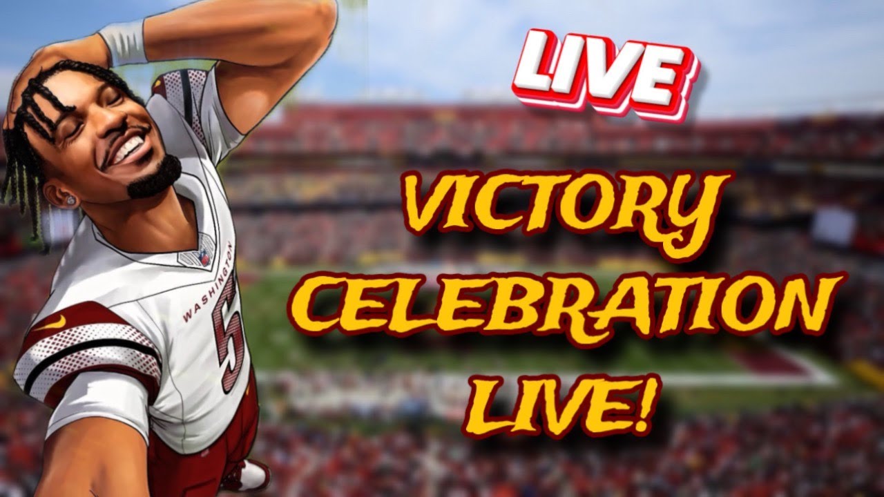 VICTORY CELEBRATION LIVE! WASHINGTON COMMANDERS ADVANCE TO THE NFC ...