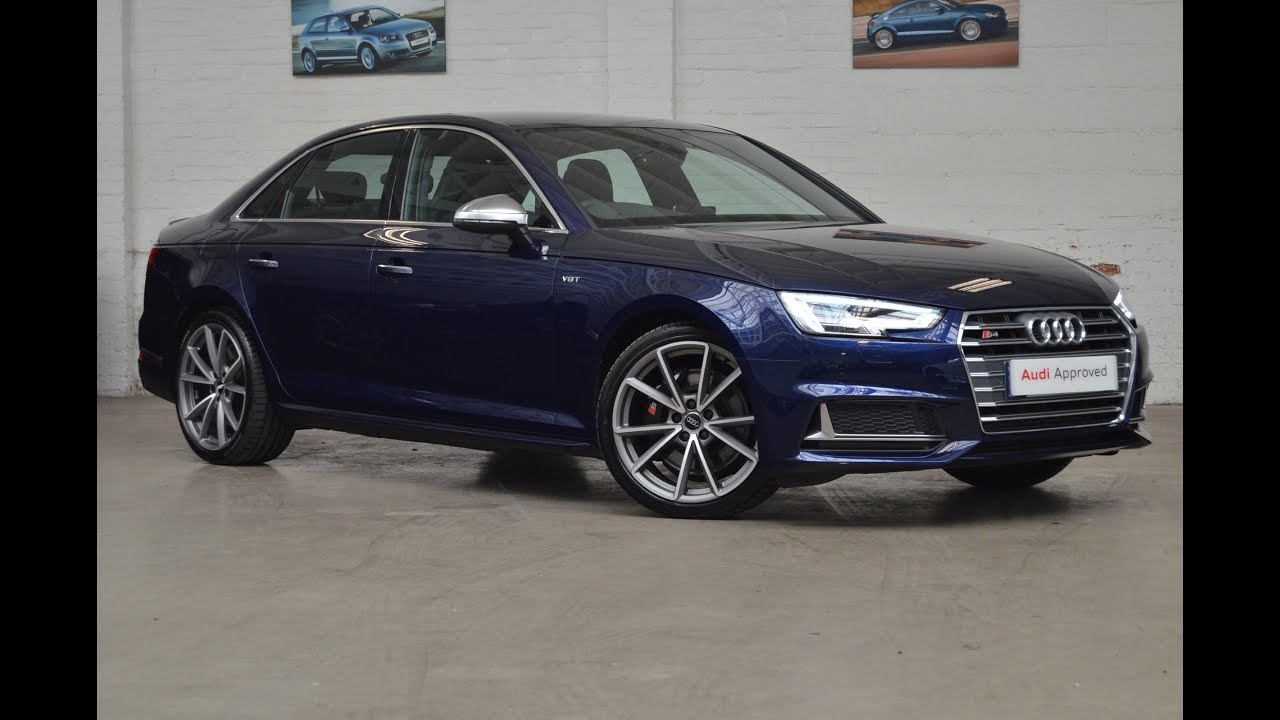 DC66SVS AUDI A4 TFSI S4 QUATTRO BLUE 2017, Slough Audi - YouTube