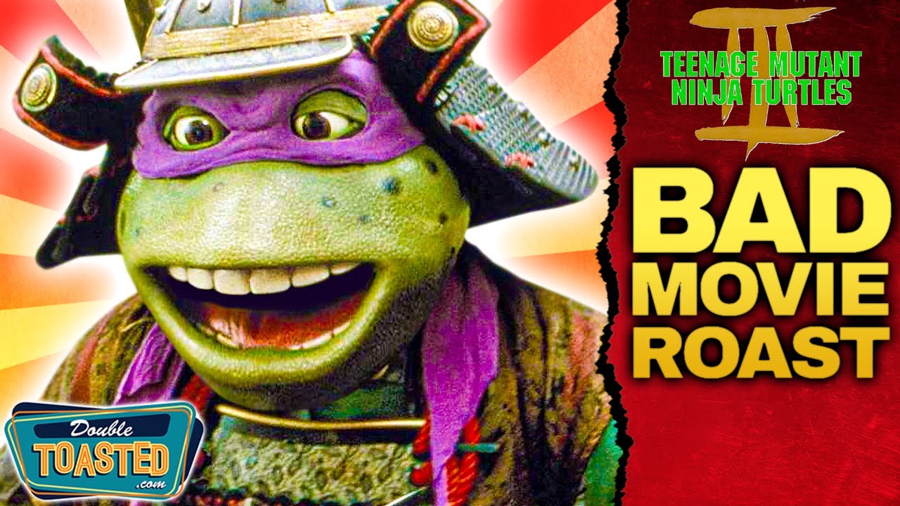 TEENAGE MUTANT NINJA TURTLES 3 BAD MOVIE REVIEW | Double Toasted - YouTube