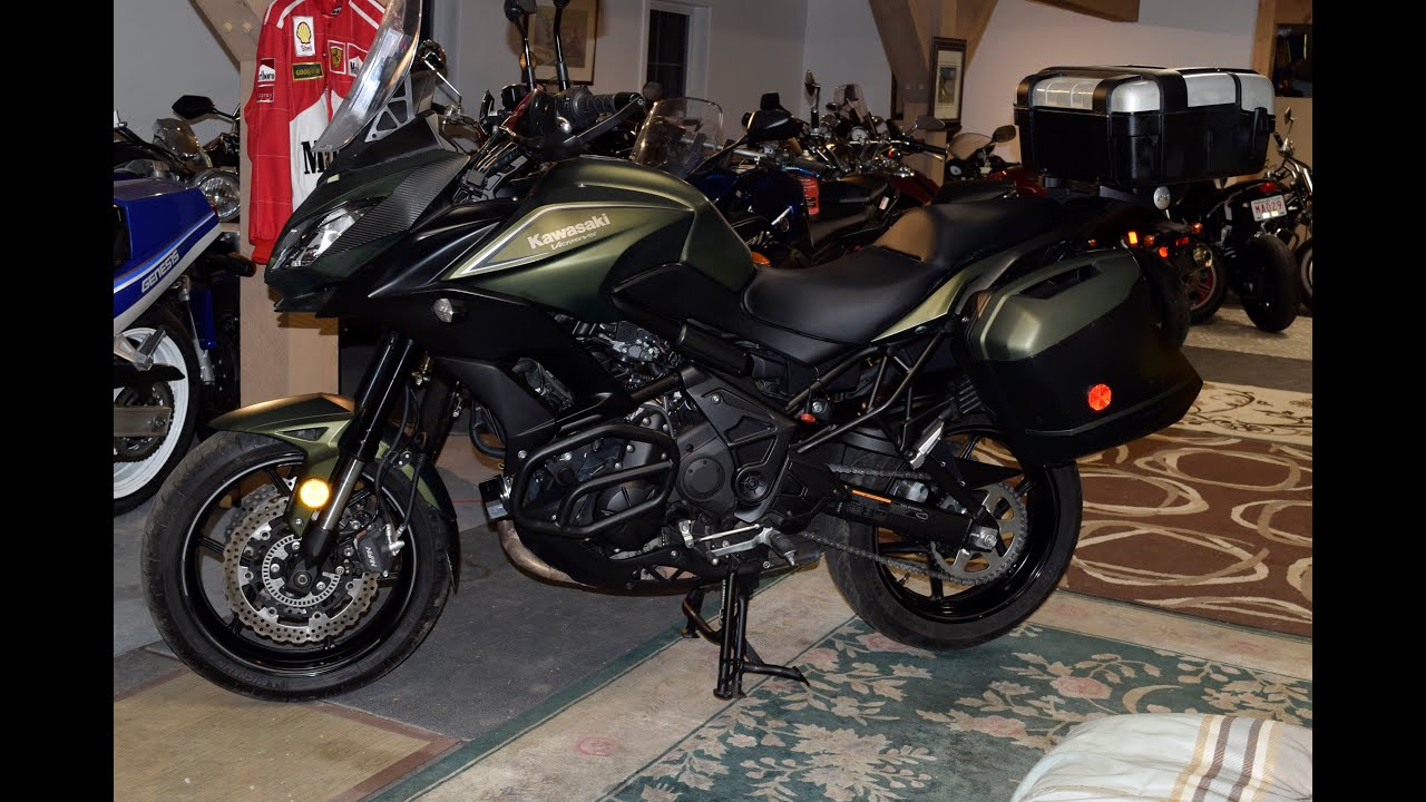 KAWASAKI 2018 KLE650 F/LT VERSYS ABS FULL TOURING PACKAGE - YouTube