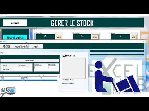 VBA EXCEL application de gestion de stock avec facturation automatisée - YouTube