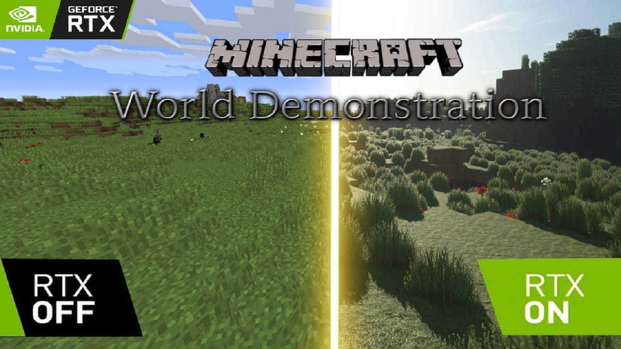 Minecraft RTX ON | World Demonstration - Nvidia GeForce RTX 2060 - YouTube