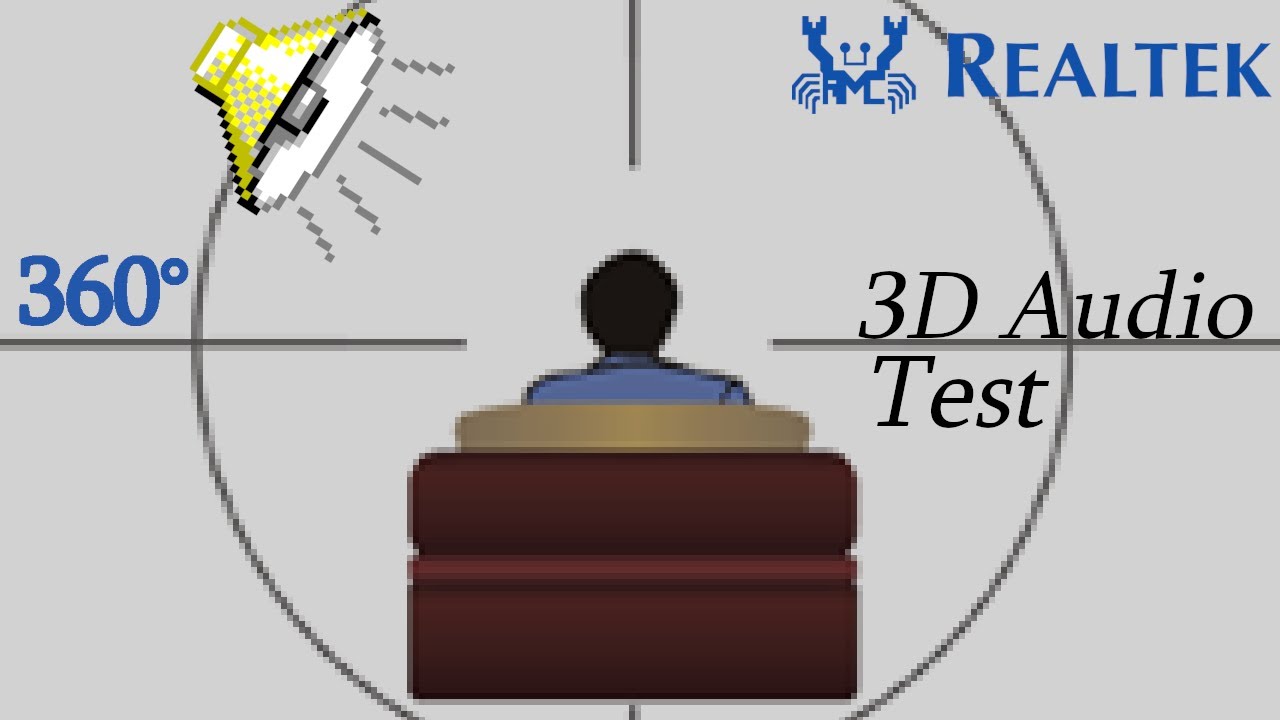 Realtek AC'97 (ALC655) HRTF 3D Positional Audio demo & Reverb test ...