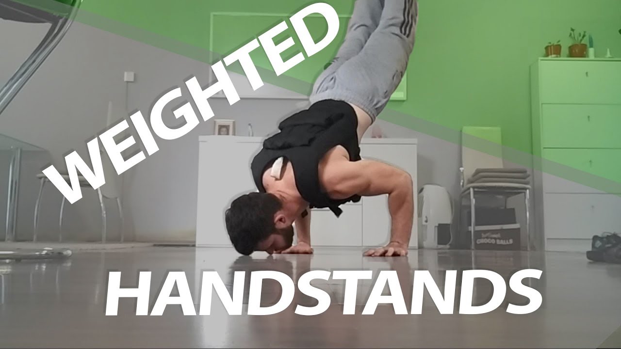 Weighted Handstand Push Up Training - Calisthenics Ireland - YouTube
