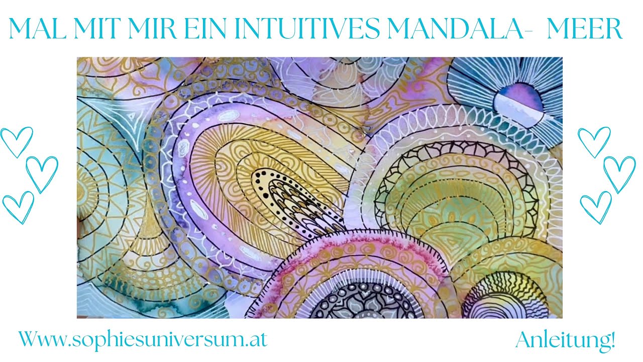 MAL MIT MIR EIN INTUITIVES MANDALA - MEER / Leicht und locker ...