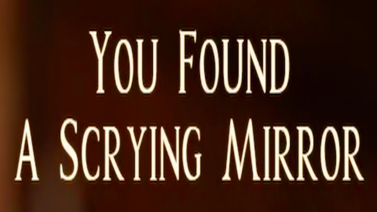 what even is a scrying mirror - YouTube
