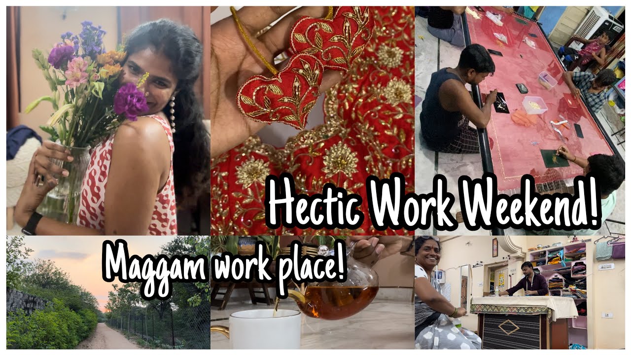 Hectic Work Weekend | New Maggam Client Works, Maggam Work place, New ...