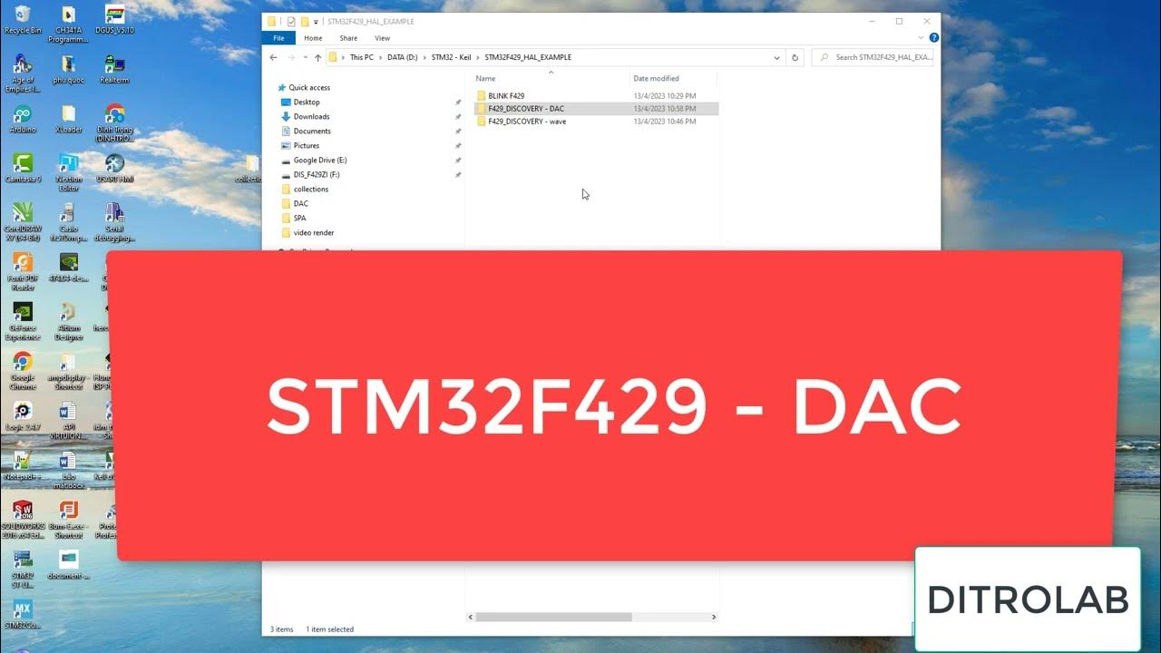 Lập trình STM32F429 - DAC Digital to Analog Conventer - YouTube