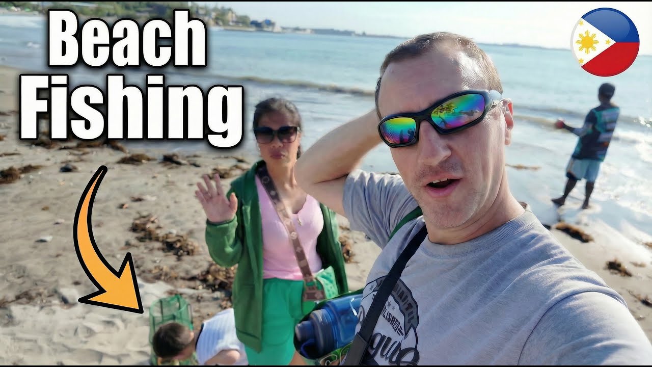 San Fernando Beach Fishing - La Union 4K - YouTube