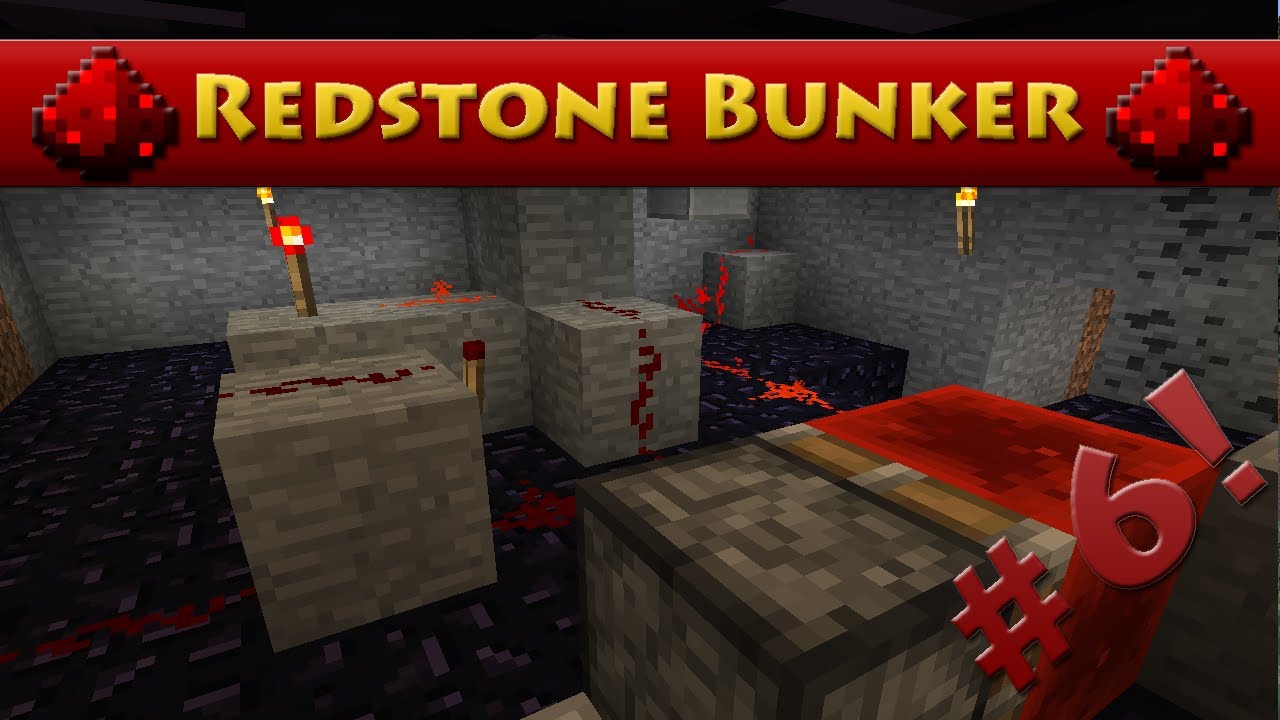 Minecraft Redstone Bunker - Episode 6 - Super Secret Piston Door! (HD ...