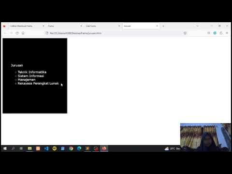 Tugas Pemrograman Web Membuat Frame - YouTube