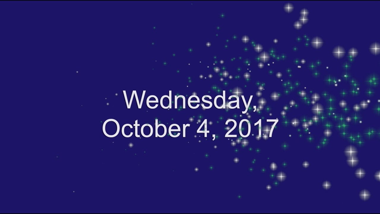 Wednesday, October 4 - YouTube