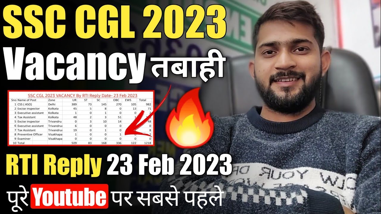 SSC CGL 2023 Vacancy 🔥 | ssc cgl 2023 Vacancy updated | SSC CGL 2023 ...