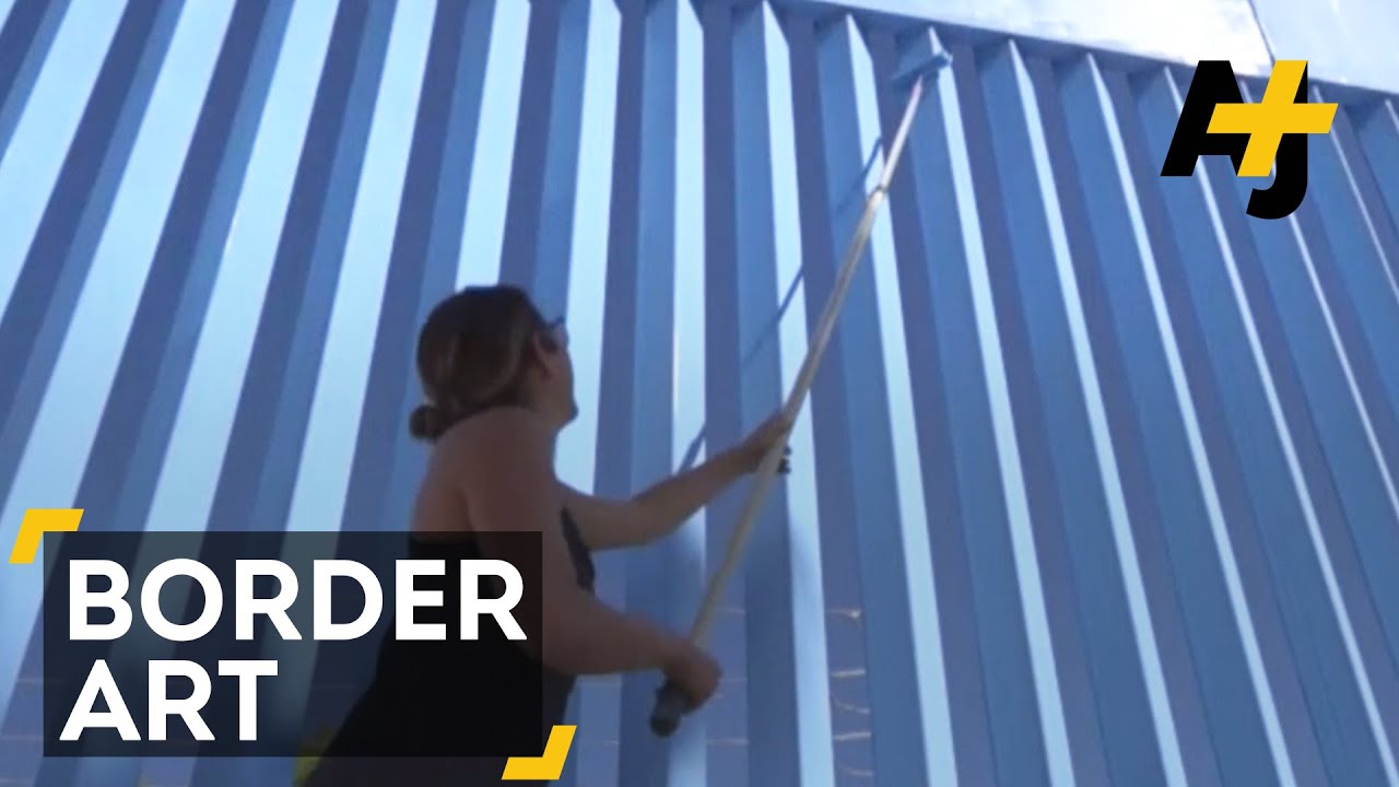 This Artist Is Erasing The U.S.-Mexico Border Fence With Blue Paint ...