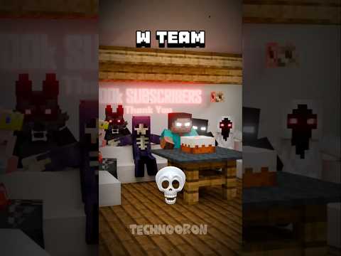 W Team Moment 💀| Minecraft Animation #sigma #minecraft #animation #herobrine #shorts #dream #mrbeast