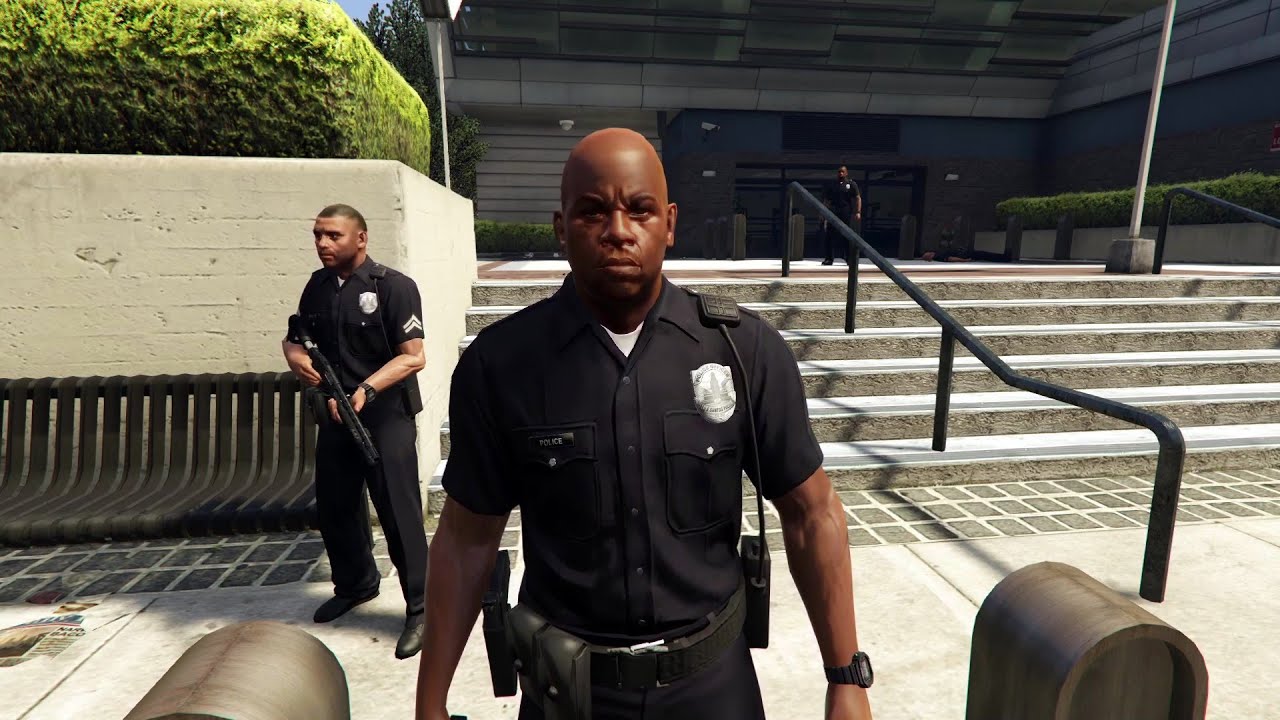 GTA 5 NPC Wars 45 - LSPD vs Ballas #npcwars - YouTube