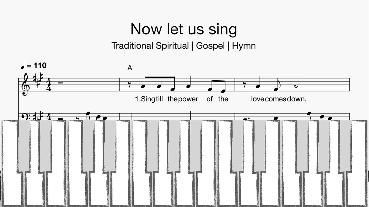 Klavier: Now let us sing (Klaviatur, Melodie, Akkorde, Text) - YouTube