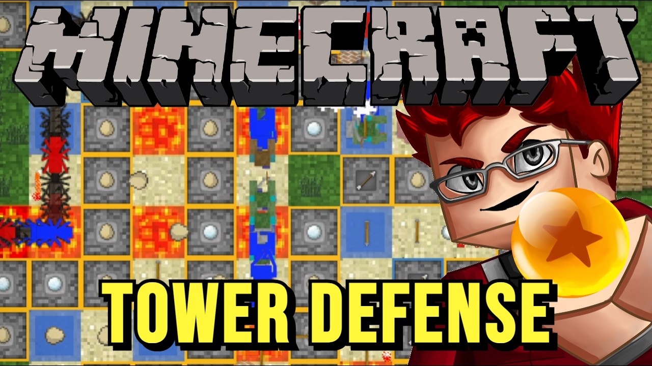 Minecraft Tower Defense Returns - How Long Can We Survive?! - YouTube