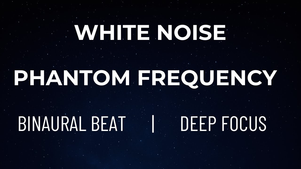 White Noise + Phantom Frequency | Relaxation & Focus | 432 Hz & 438 Hz | Black Screen | 1 Hour ...